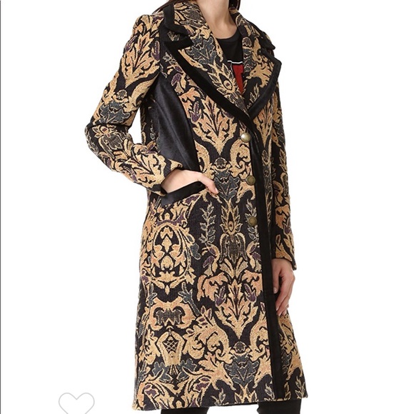 Free People | Jackets & Coats | Free People Jacquard Blocked Tapestry ...